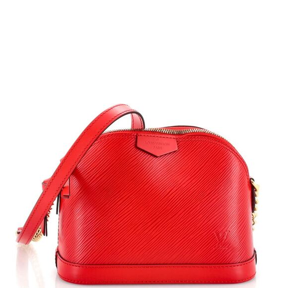 Louis Vuitton | Bags | Louis Vuitton Alma Chain Handbag Epi Leather ...